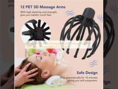 Black Octopus Claw Scalp Massager Handheld Electric Octopus Scalp Massager