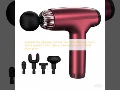Verbeter uw massagetool met een 5-kop-massagepistool 5 snelheidsniveaus 2-3 uur gebruik en minder dan 60 dB geluidsniveau