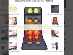 Promotes Circulation Foldable Massage Mattress 9 Massage Model With Heating
