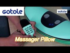 24W Travel Neck Pillow Massager Черная вибрирующая подушка для шеи с теплом
