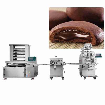China Commercial Cookie Encrusting Machine Stuffed Cookie Cutter Machine for sale
