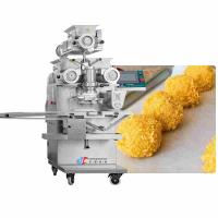 China PLC 2KW Industrial Meatball Maker Automatic Encrusting Machine High Accurate for sale