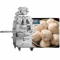 China PLC 2KW Industrial Meatball Maker Automatic Encrusting Machine High Accurate for sale