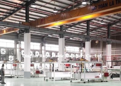 China ABB-de Bevloeringsproductielijn van Omschakelaarsspc/Steen Plastic Blad die Machine maken Te koop