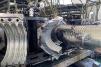 China Water Cooling Double Wall Corrugated Pipe Making Machine for sale