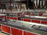 China PVC window and door frame profile making machine, upvc window machine, UPVC window frame machine for sale