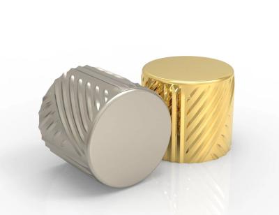 China OEM de encargo cilíndrico pulido o que quita las rebabas del logotipo de la cápsula de perfume en venta