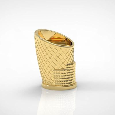 China Abu Dhabi National Exhibition Centre Shape Zamac Perfume Cap with bottle for sale