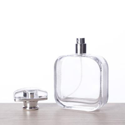 China Classic Design 100ml Luxury Perfume Bottle With Plastic Cap for sale