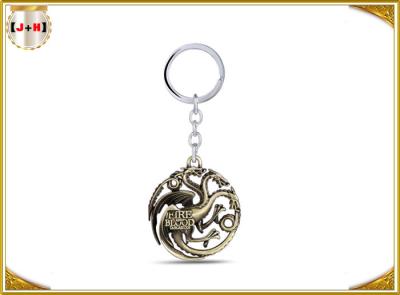 China Retractable Detachable Metal Key Chain Ring With Metal Pendant Laser Engraved Logo for sale