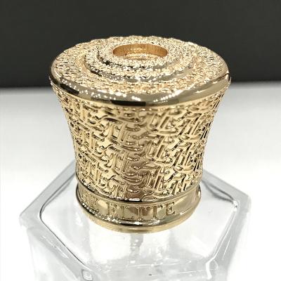 Chine Customized Zamac Perfume Lid Cap Round/Square/Rectangle à vendre