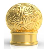 China Custom Zamak Perfume Cap Die Casting 10000pcs MOQ Gold Silver Logo Options for sale