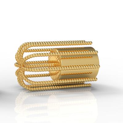 China Secure Rectangle Zamak Perfume Caps Produced By Die Casting Process for sale