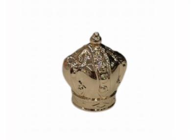 China Gold Crown Irregular Design Perfume Bottle Tops Caps Glass Perfume Bottle Lids for sale