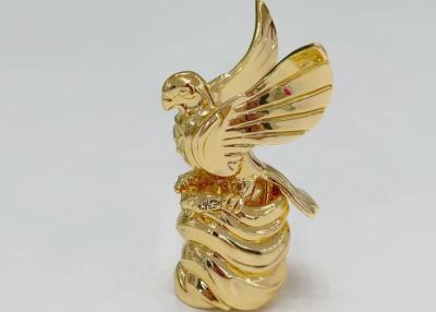 Chine Luxury Dove Shaped Zamak Perfume Caps Zinc Alloy Glass Perfume Bottle Caps à vendre