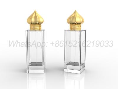 中国 エレガントな丸い四角形と長方形 オーダーメイドデザインのためのザマック香水キャップ 販売のため