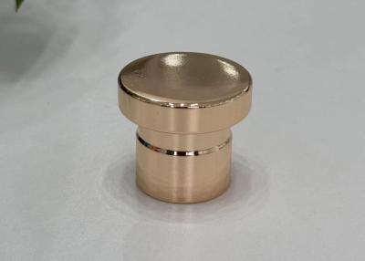 Chine Simple High-End Zinc Alloy Shiny Gold Perfume Bottle Caps Perfume Cap à vendre