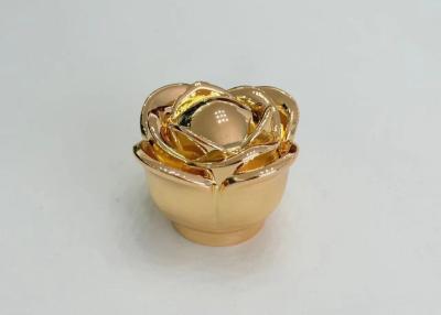 Chine Bouteille de parfum en alliage de zinc en forme de fleur Bouchons de bouteille de parfum avec logo personnalisé à vendre