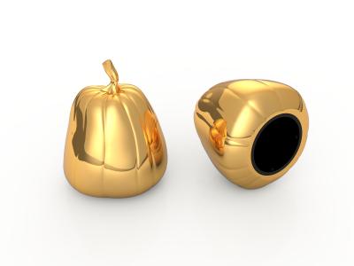 China Aanpasbare pompoenvormige zinklegeringen Parfumfleskappen Parfumdeksels Te koop