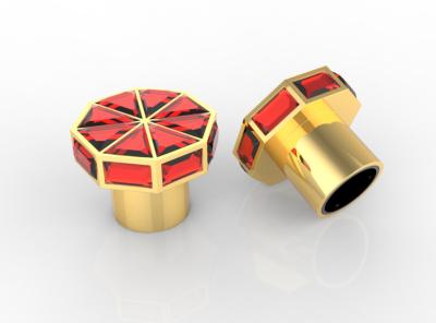 Cina Tappi per bottiglie di profumi in lega di zinco di diamanti personalizzati per bottiglie di profumi in vendita