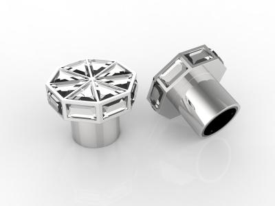 Cina Tappi per bottiglie di profumi in lega di zinco di diamanti personalizzati per bottiglie di profumi in vendita