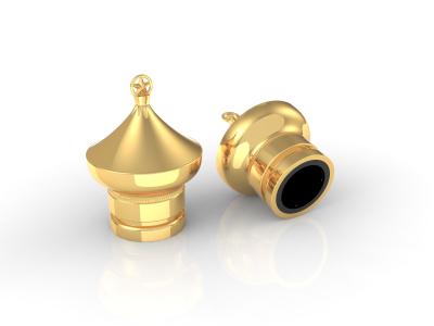 Cina Cappuccio per profumi in metallo in lega di zinco in dimensioni e colori personalizzati per imballaggi ecologici in vendita