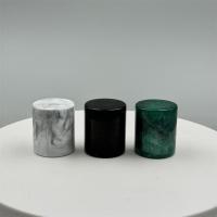 China Resin Marble Pattern Cylindrical Perfume Cap FEA15 for 30ml 50ml 100ml Bottles for sale