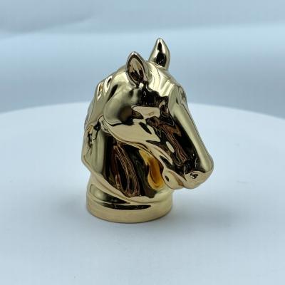 China Zinc Alloy Animal Perfume Cover Golden special-shaped cap for sale