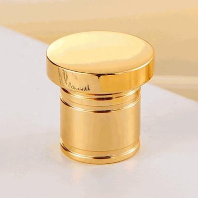 China High-end gold zinc alloy perfume cap Cylindrical perfume cap for sale