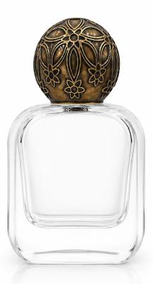 China Vintage Floral Design Customizable Logo Lightweight Zinc Alloy Perfume Cap for Luxury Fragrance Bottles for sale