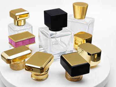 China Square Zamac Cap - Eco-friendly Zinc Alloy Luxury Design with Customized Logo Printing for Perfume Bottles for sale