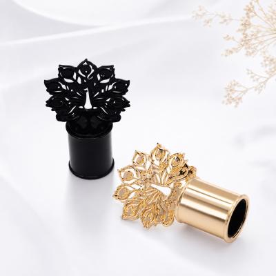 China Luxury Peacock Metal Perfume Cap with Premium Zamak Construction and Secure Leak-Proof Fit for sale