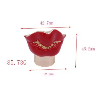 China Customize Size Zamak Perfume Cap Closures Zamac Cap Mouth Lip Shape for 15mm bottles for sale