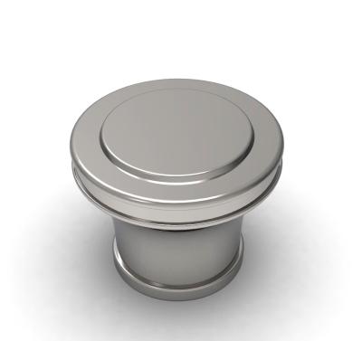 China La forma modificó el cuello de la botella para requisitos particulares de 15m m electrochapa el casquillo del perfume de Zamac en venta