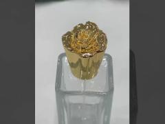 Customzied Gold Zamak Perfume Caps For Eco-friendly Fragrance Packing