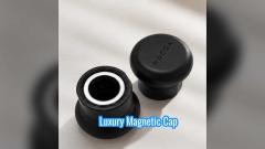 Luxury Zinc Alloy Cap Matte Black Magnetic Closure