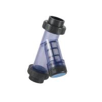 China Industry 1 Inch Transparent PVC Y-Strainer with Socket/Thread Connection and Handle for sale