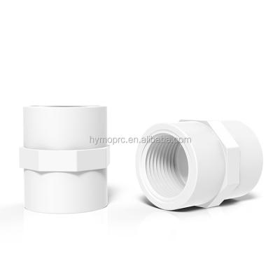 China Acessórios de tubos sob pressão de PVC branco SCH40 personalizados para abastecimento de água à venda