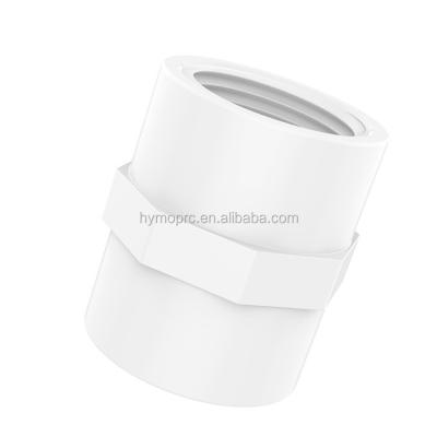 China Fittings de tubos de PVC de comprimento padrão para fabrico de encanamento Branco Sch40 Adaptador feminino à venda