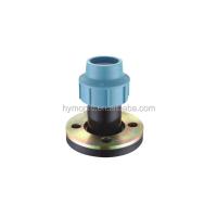 China BSPT Thread Blue Color PP Compression Fitting Coupling for Standard Length Manufactured for sale