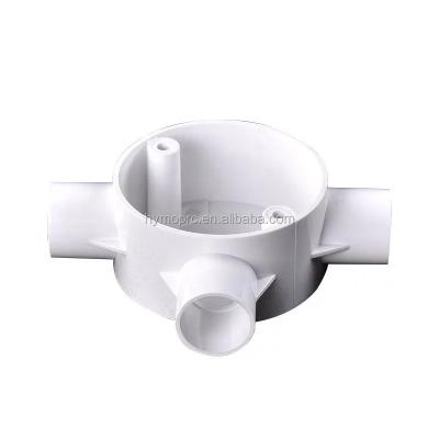 Cina Fittings per condotti in PVC bianco di spessore standard per soluzioni di cablaggio elettrico durevoli in vendita
