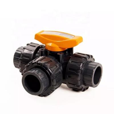 China ISO Thickness PP Ball Valve Manufactured to ASTM DIN Standard 3-Way for Valves Category for sale