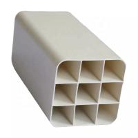 China Square Head Glue Connection PVC Grid Pipe 150*100mm with Custom Rectangular Shape for sale