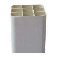 China Square Head Glue Connection PVC Grid Pipe 150*100mm with Custom Rectangular Shape for sale