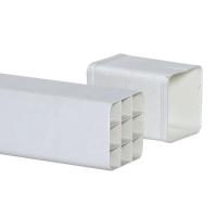 China Square Head Glue Connection PVC Grid Pipe 150*100mm with Custom Rectangular Shape for sale