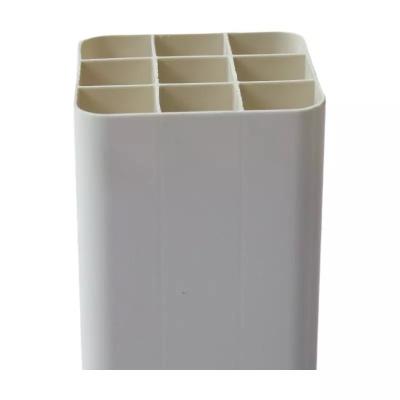 China Custom Pvc Square Rectangular Plastic Grid Pipe Tube Manufacture with Glue Connection for sale