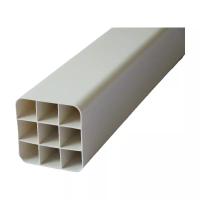 China Square Head Glue Connection PVC Grid Pipe 150*100mm with Custom Rectangular Shape for sale