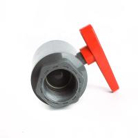 China 2-Inch Size UPVC Ball Valve with ABS Handle White Grey Socket/ Thread Connection for sale