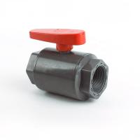 China 2-Inch Size UPVC Ball Valve with ABS Handle White Grey Socket/ Thread Connection for sale