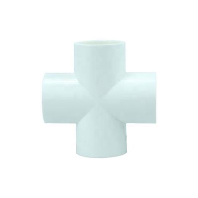 China Lista 40 3/4 polegadas de PVC 4 vias de cruzamento em ASTM D1785 padrão para abastecimento de água à venda